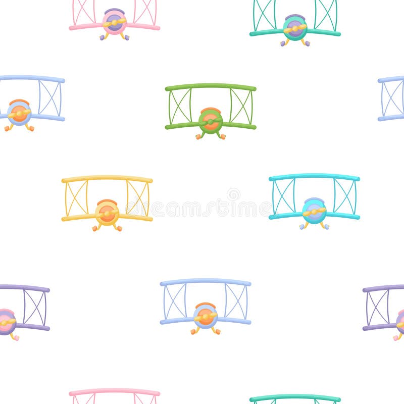Cute Children S Seamless Pattern with Planes. Creative Kids Texture for ...