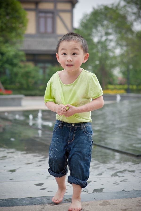 Cute chinese boy stock photo. Image of laughing, happiness - 14446412