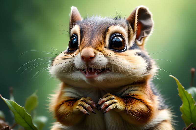 Cute Chipmunk in the Habitat. Stock Photo - Image of jumper, wintering ...
