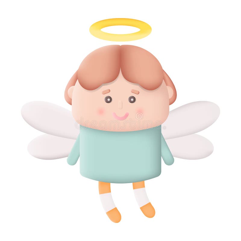 Little Angel 3d Stock Illustrations – 209 Little Angel 3d Stock ...