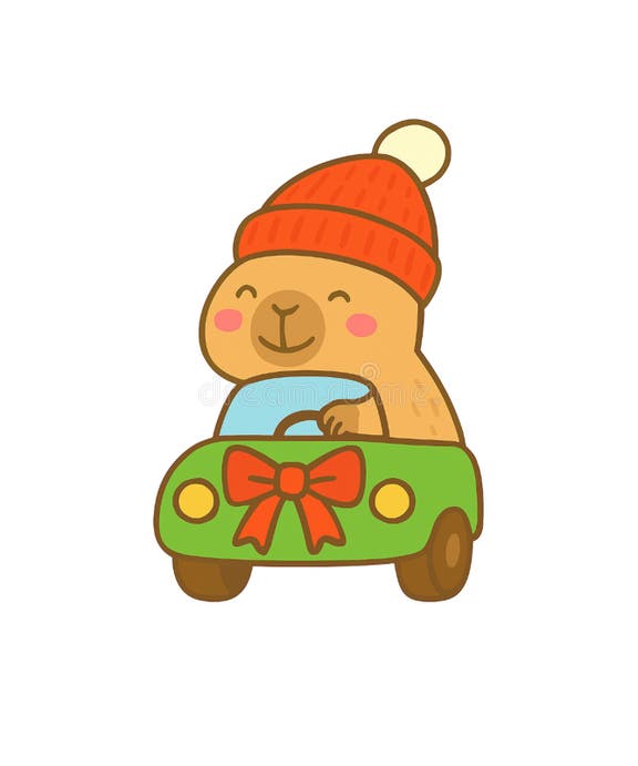 Cute Christmas Capybara Stock Illustrations – 779 Cute Christmas ...