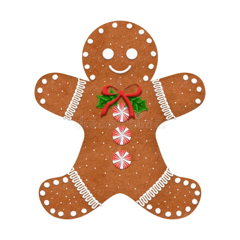 Cute Christmas Gingerbread Cookie for Different Holidays Designs. Stock ...