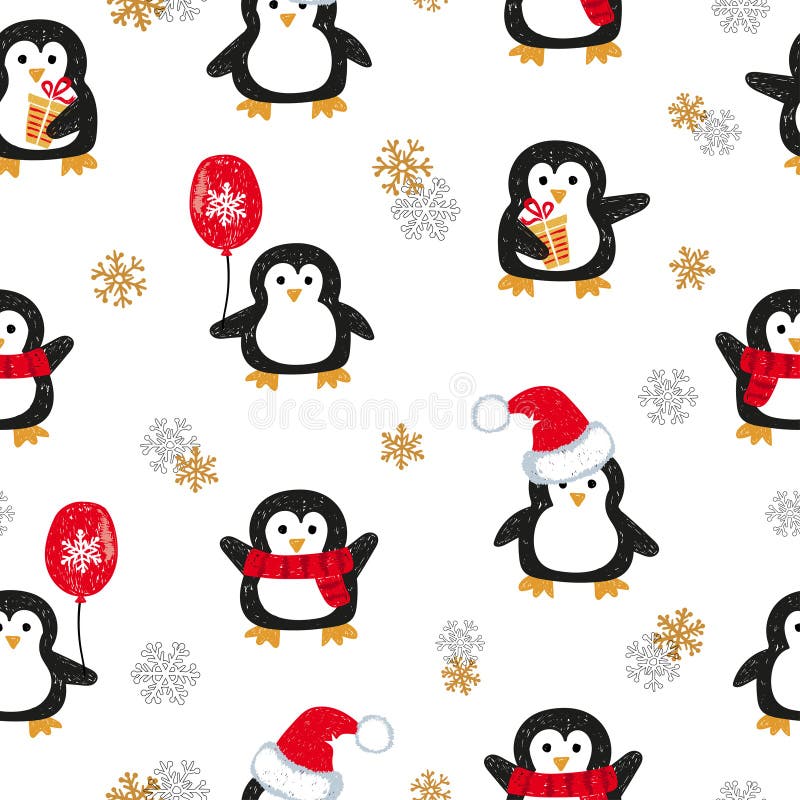 Penguins Repeating Stock Illustrations – 118 Penguins Repeating Stock ...