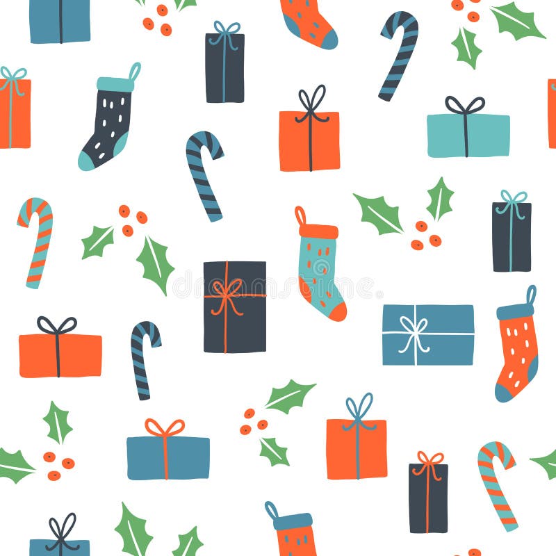 Cute Christmas Seamless Pattern Stock Illustrations – 108,828 Cute ...
