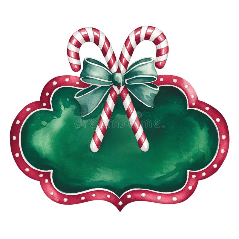 Cute Christmas Sign Board. Green Sign Board Stock Illustration ...