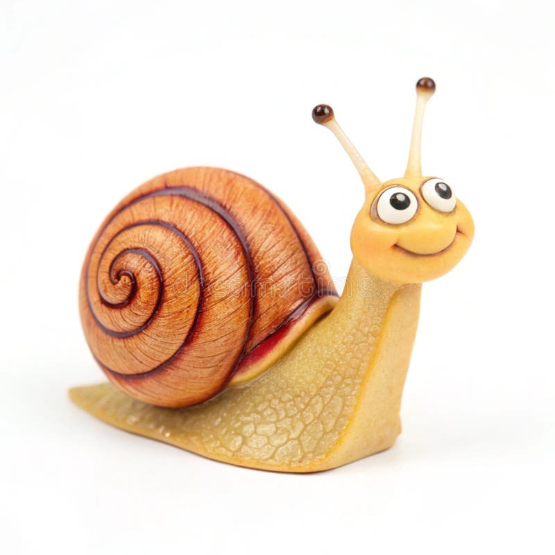 Cute Chrono Snail stock illustration. Illustration of whimsical - 362495579