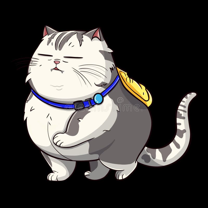 Cute White Chubby Cat Stock Illustrations – 384 Cute White Chubby Cat ...