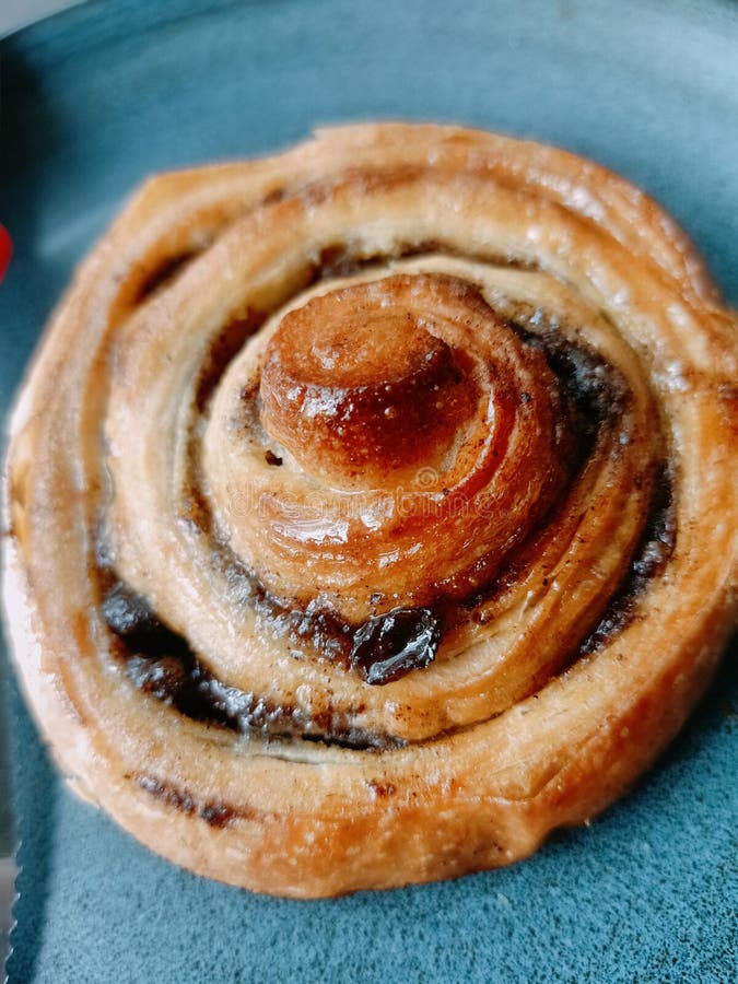Cute Cinnamon Roll Taste Delicious Stock Photo - Image of bread, icing ...