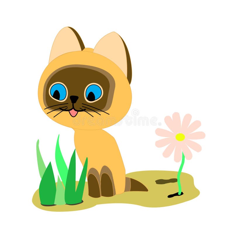 Cute citty stock vector. Illustration of animal, smiling - 46771093