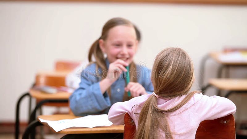 Cute Classmates Talking Together Stock Footage - Video of people ...