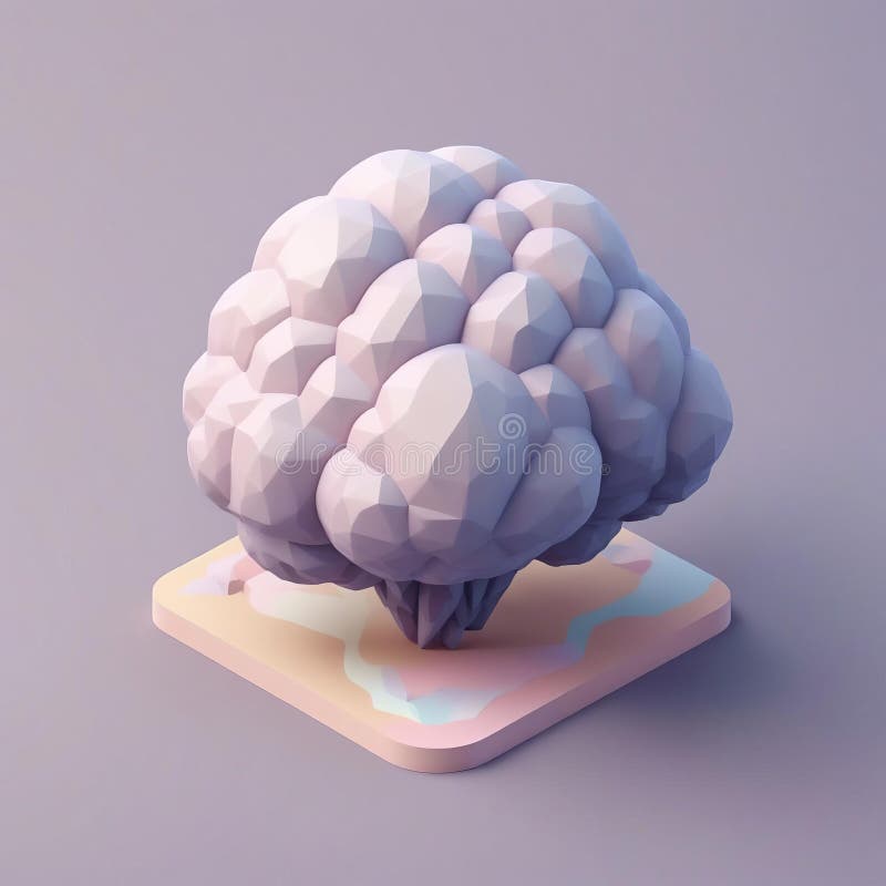 A Cute Cloud Brain Logo stock illustration. Illustration of designer ...