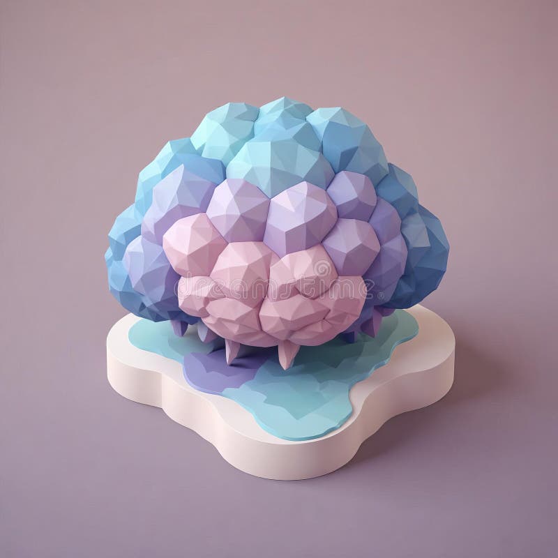 Cloud Brain Logo Design Vector Icon. Digital Brain Logo. Stock Vector ...