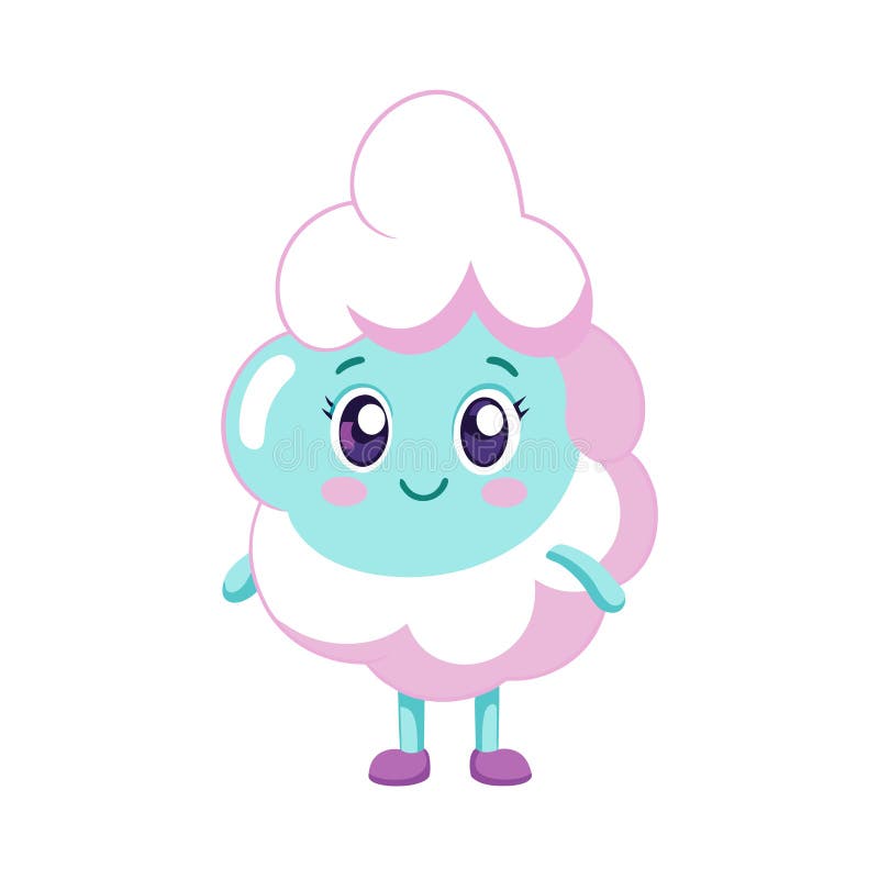 Cute Cloud Character Illustration for Kids, Babies and Educational ...