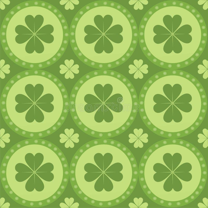 Shamrock Pattern stock vector. Illustration of repeating - 3871826