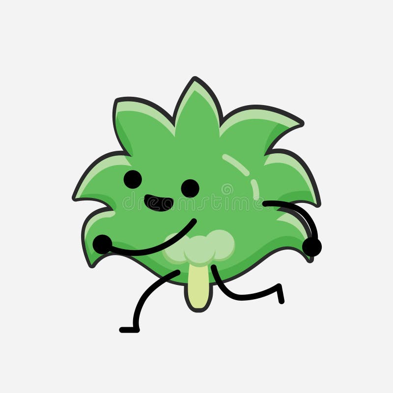 Cute Coconut Tree Mascot Vector Character in Flat Design Style Stock ...