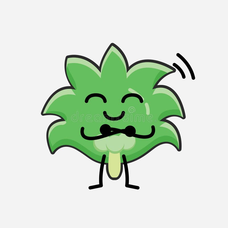 Cute Coconut Tree Mascot Vector Character in Flat Design Style Stock ...