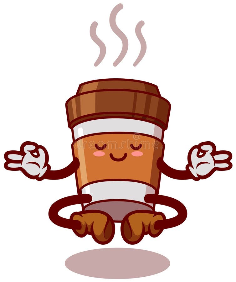 Cute Coffee Cartoon Character Design Stock Illustration - Illustration ...