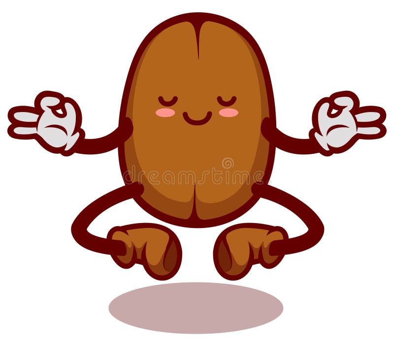 Cute Coffee Cartoon Character Design Stock Illustration - Illustration ...