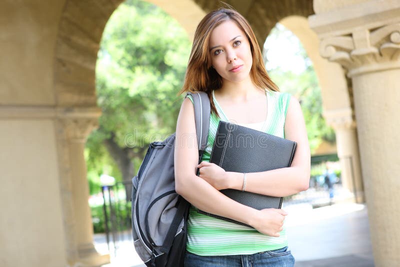 Cute College Girl stock photo. Image of lifestyle, person - 6931880
