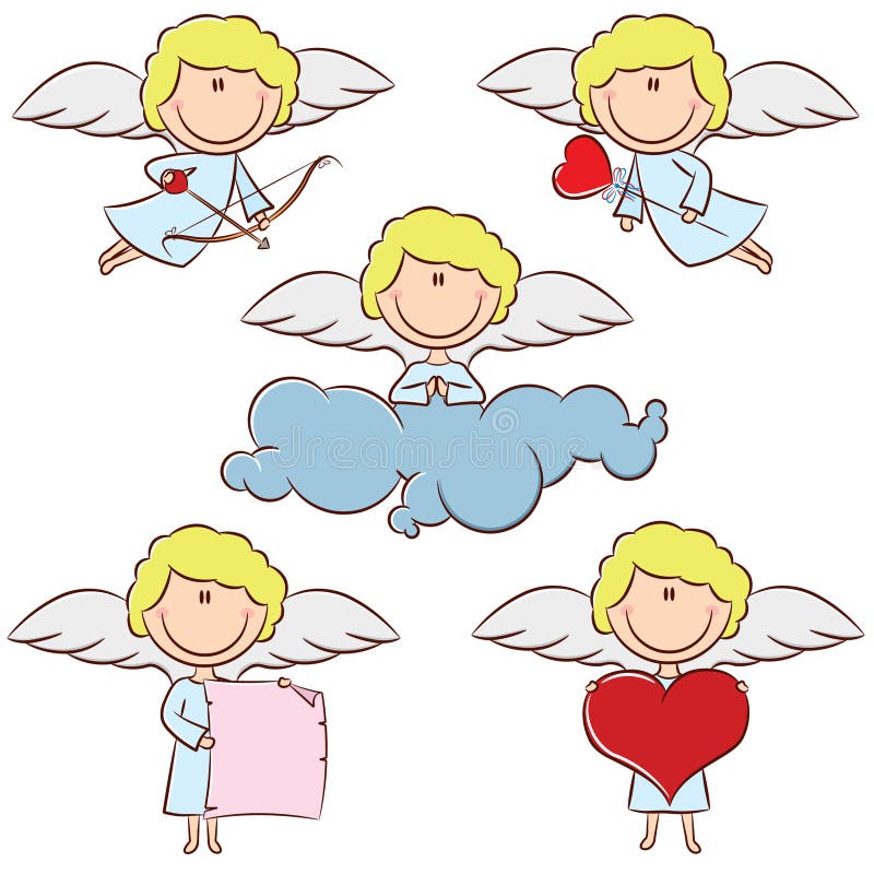 Cute baby angels stock vector. Illustration of angel - 14786954