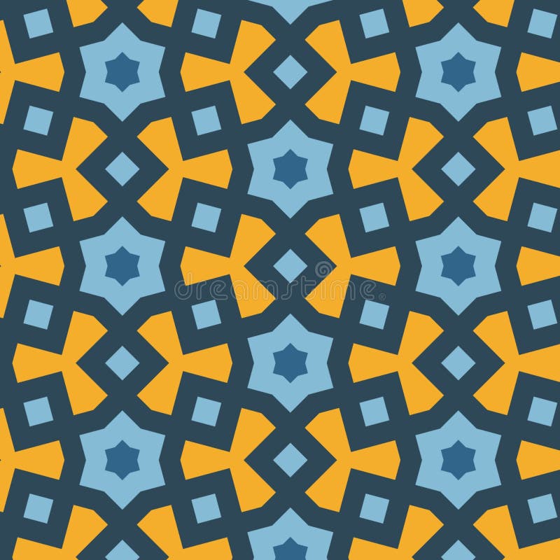 Cute Color Shape Pattern Background Stock Illustration - Illustration ...