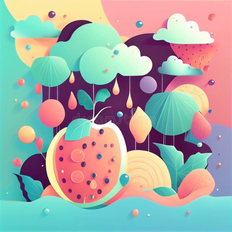Cute Colorful Background for Postcard Stock Illustration - Illustration ... Cute Colorful Background for Postcard Stock Illustration - Illustration ...