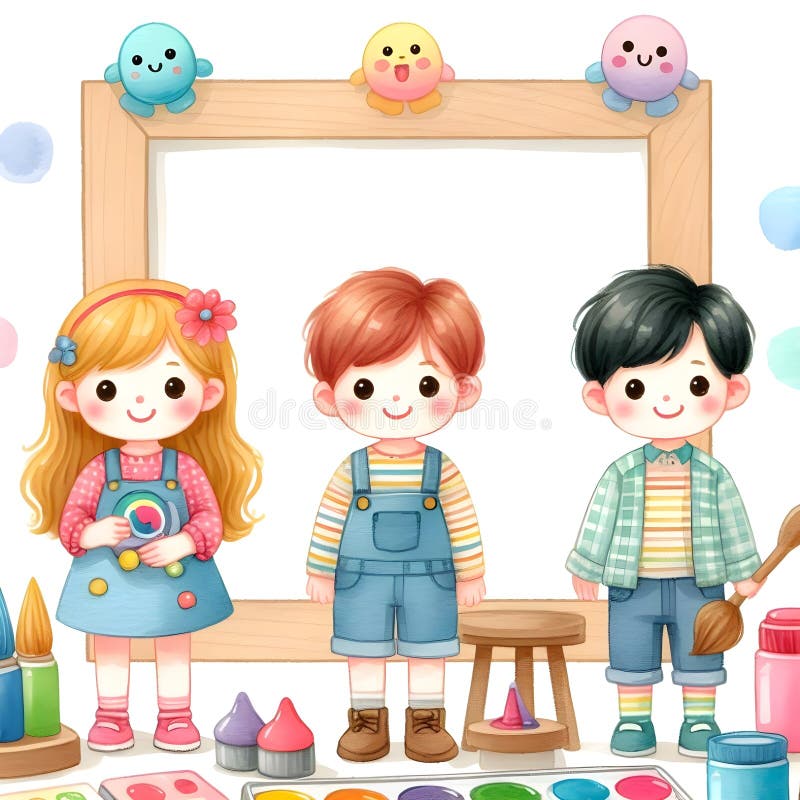Cute Colorful Beautiful Artwork Stock Illustration - Illustration of ...