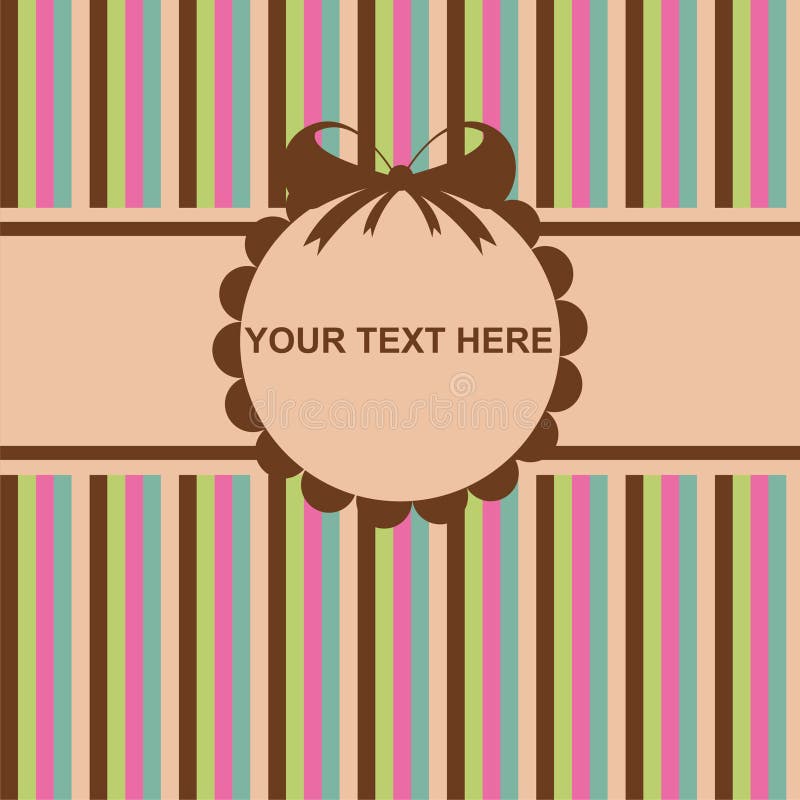 Cute Colorful Invitation Cards Stock Vector - Illustration of cute ...