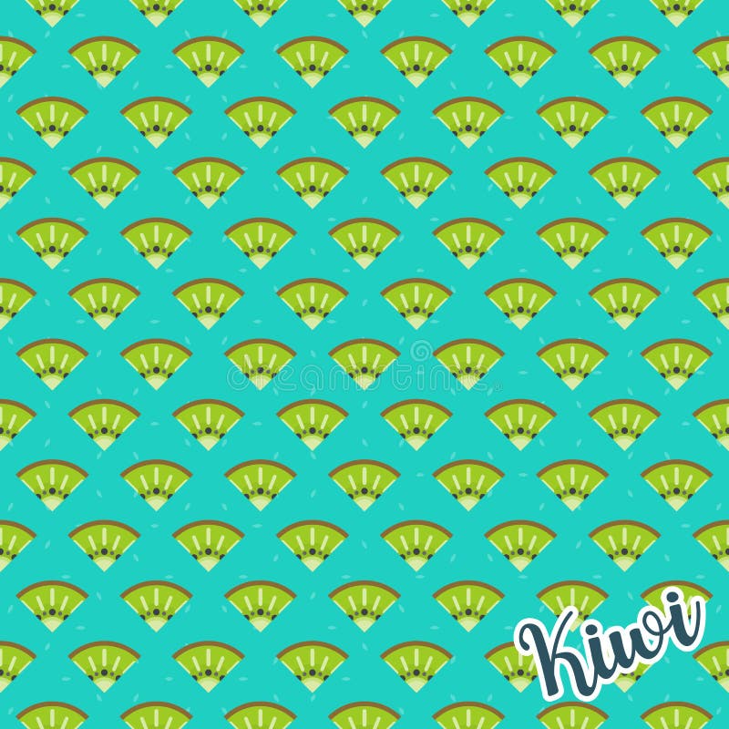 Cute and Colorful Kiwi Pattern Stock Vector - Illustration of pastel ...