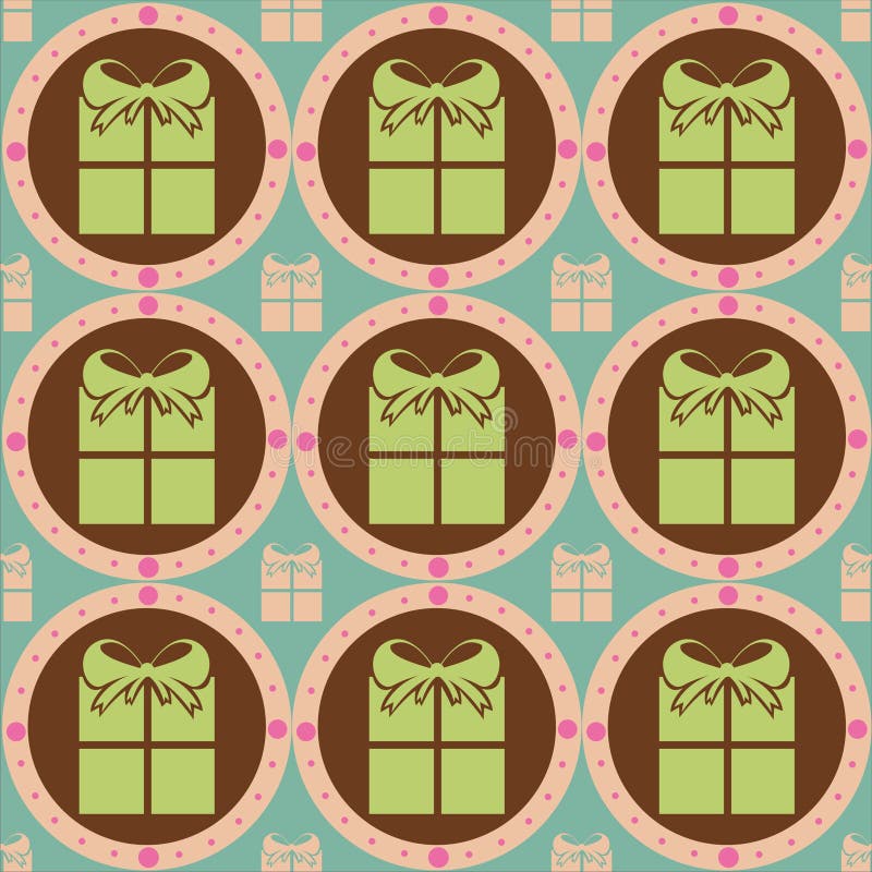 Cute Colorful Presents Pattern Stock Vector - Illustration of cute ...
