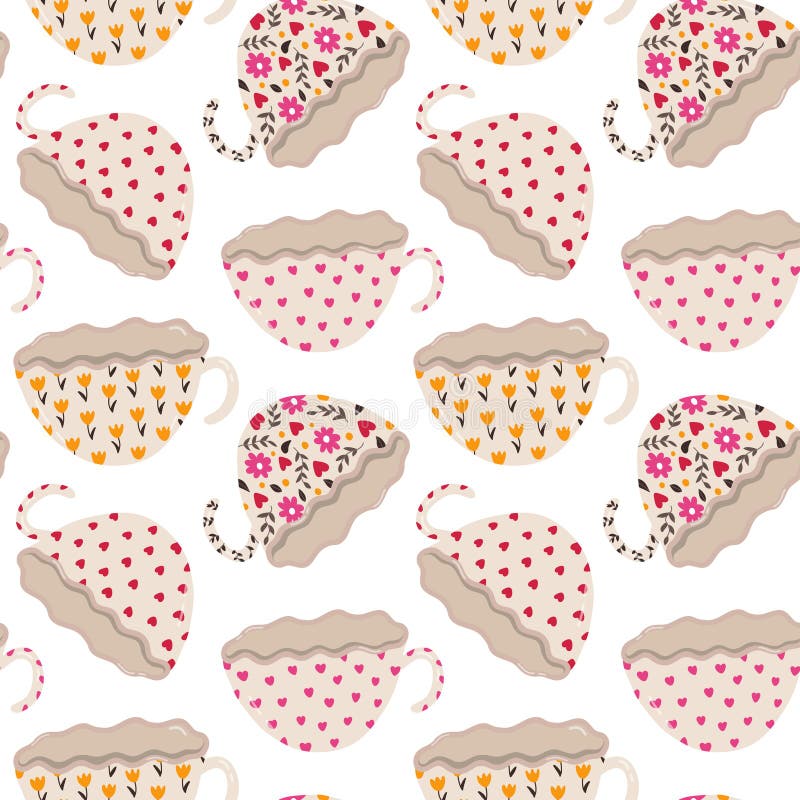 Mugs Patterns Stock Illustrations – 819 Mugs Patterns Stock ...