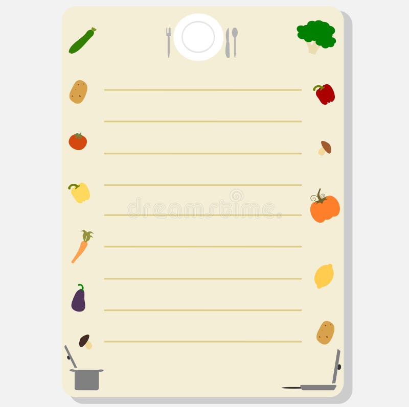Recipe Frame Stock Illustrations – 5,716 Recipe Frame Stock ...