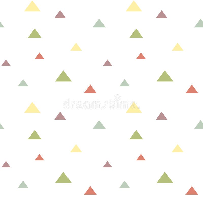 Cute Colorful Triangles Seamless Pattern Background Illustration Stock ...