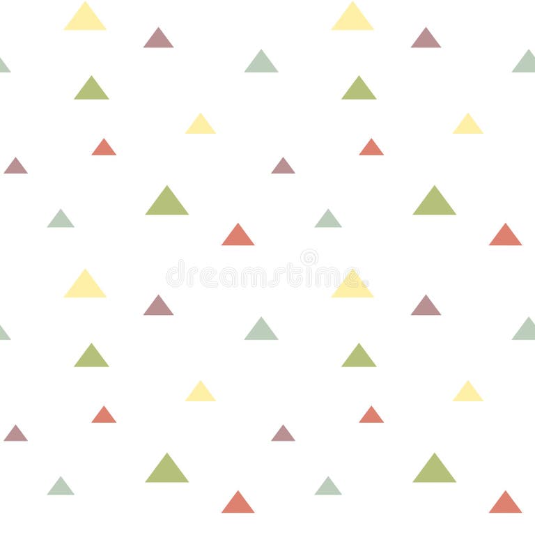 Cute Colorful Triangles Seamless Pattern Background Illustration Stock ...