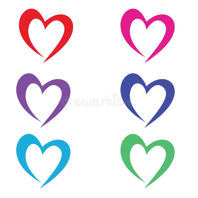 Colorfull Heart Stock Illustrations – 1,040 Colorfull Heart Stock ...
