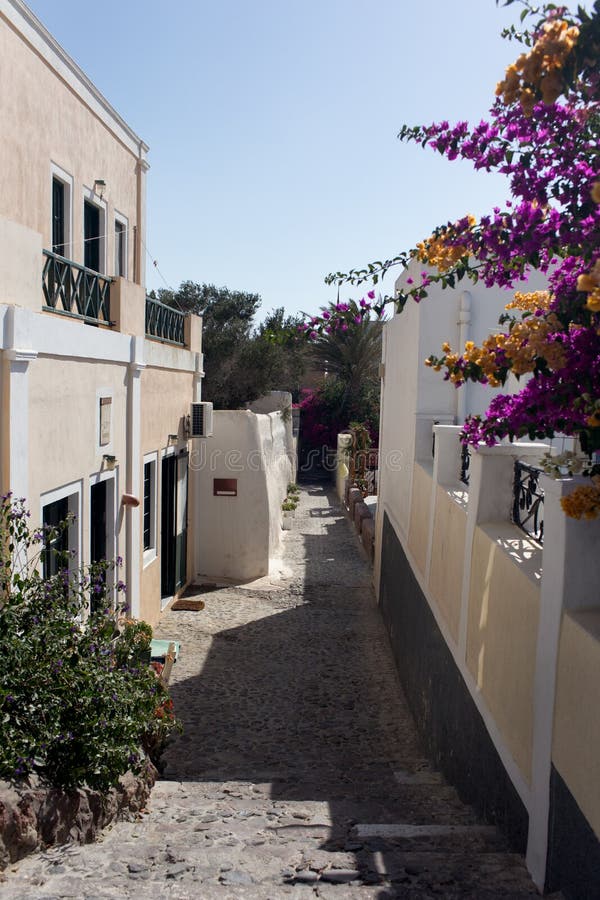 Cute and Comfortable Street of a Small Town Stock Photo - Image of ...