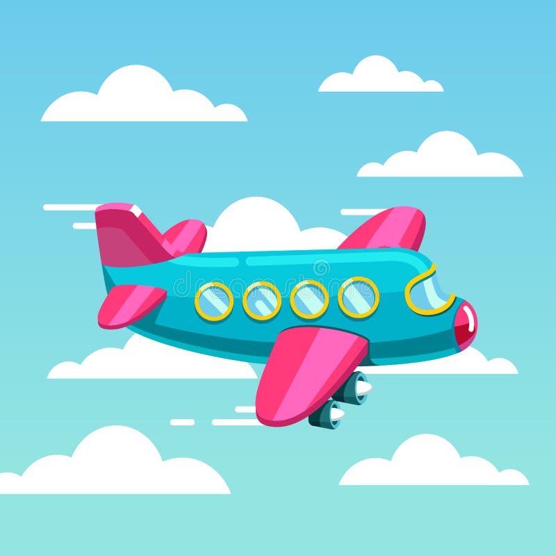 Fast Plane stock vector. Illustration of blank, airplane - 16972710