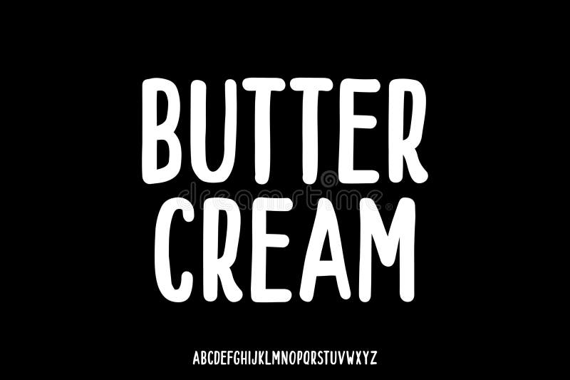 Cute Condensed Handwritten Alphabet Display Font Vector. Playful ...