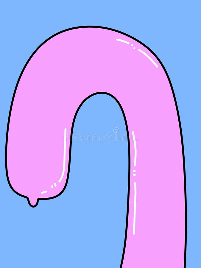 Cute Condom Cartoon On Blue Background Stock Illustration Illustration Of Graphic Element