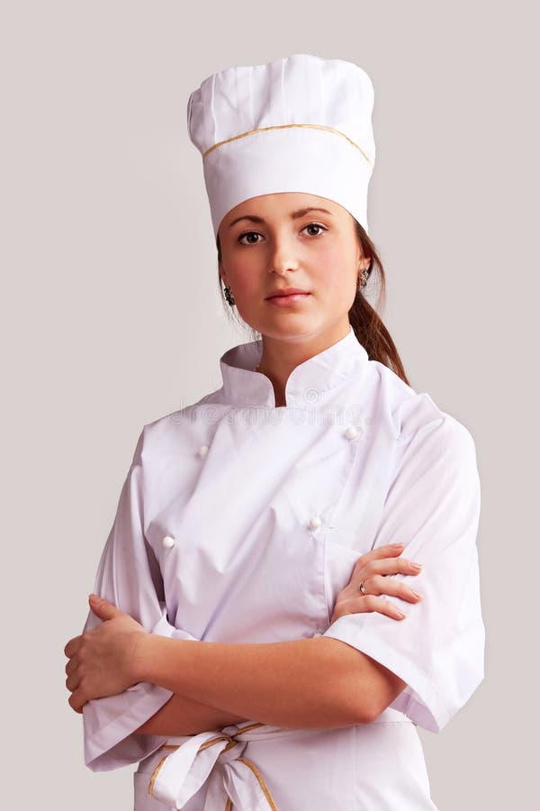 Cute cook girl stock image. Image of diet, person, model - 18852231