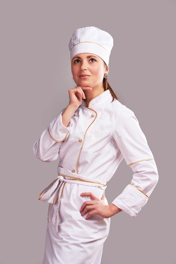 Cute cook girl stock image. Image of female, cute, expression - 19299899