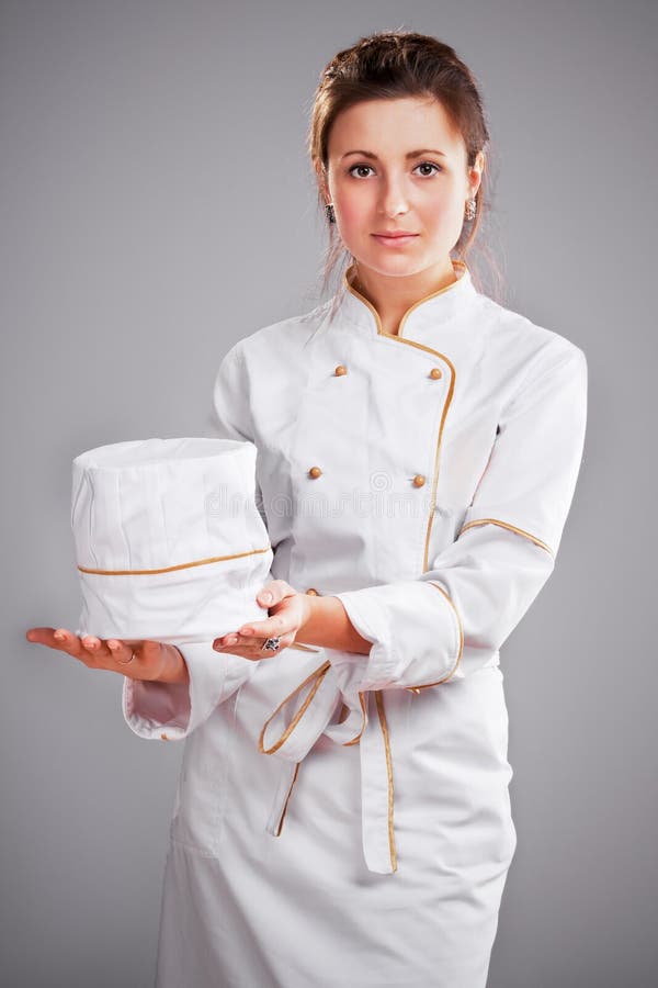 Cute cook girl stock image. Image of female, cute, expression - 19299899