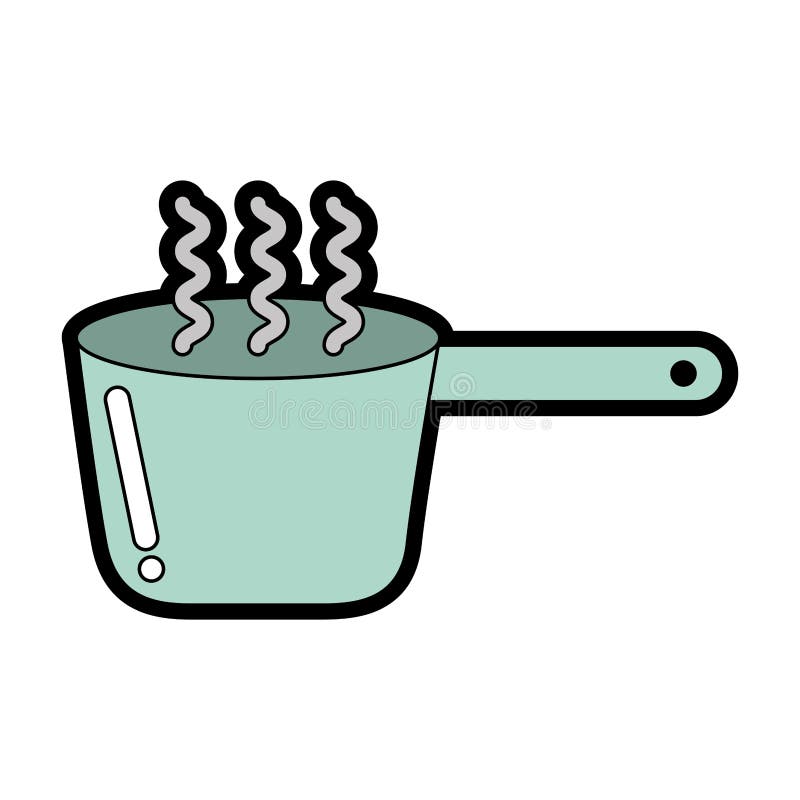 Cute Cooking Pot Graphic Design Stock Vector - Illustration of cooking ...