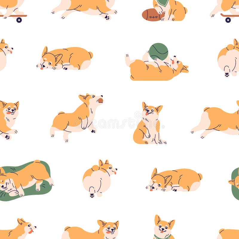Dogs Repeating Pattern Stock Illustrations – 1,297 Dogs Repeating ...