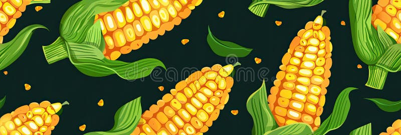 Cute Corn Background Adorable Corn Background Sweet Corn Pattern Stock ...