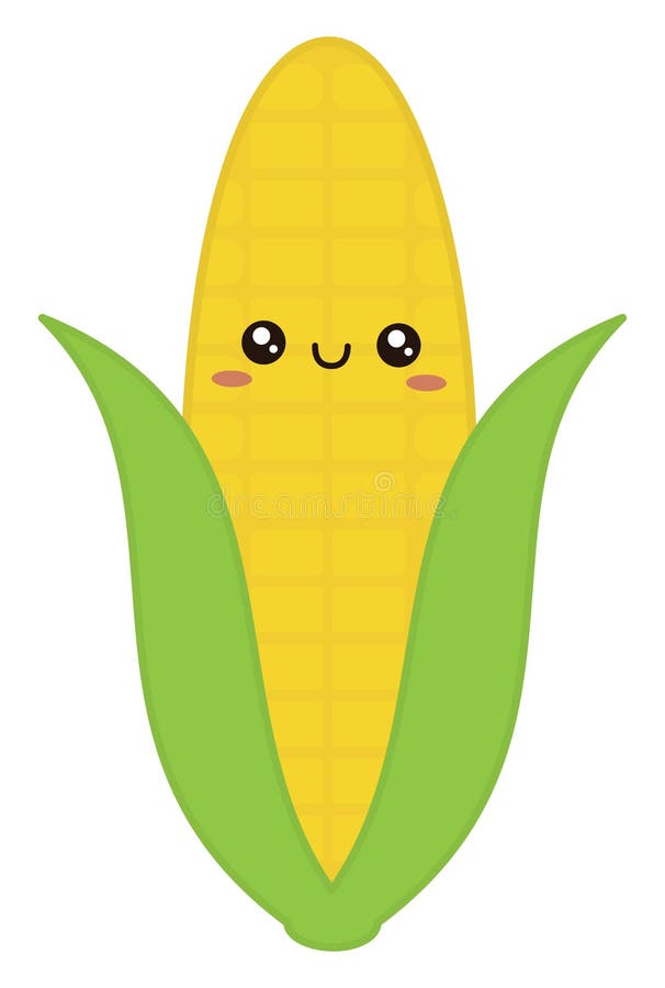 Cute Corn, Illustration, Vector Stock Illustration - Illustration of ...