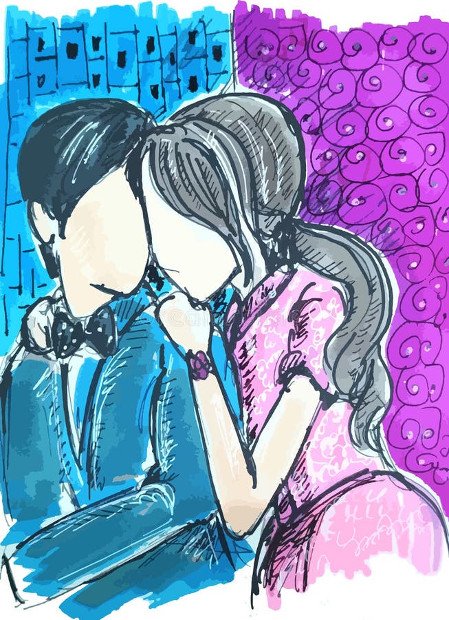 Couple Abstract Stock Illustrations – 214,999 Couple Abstract Stock ...