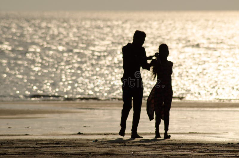 Flirting on beach stock image. Image of girl, friends, holiday - 597285