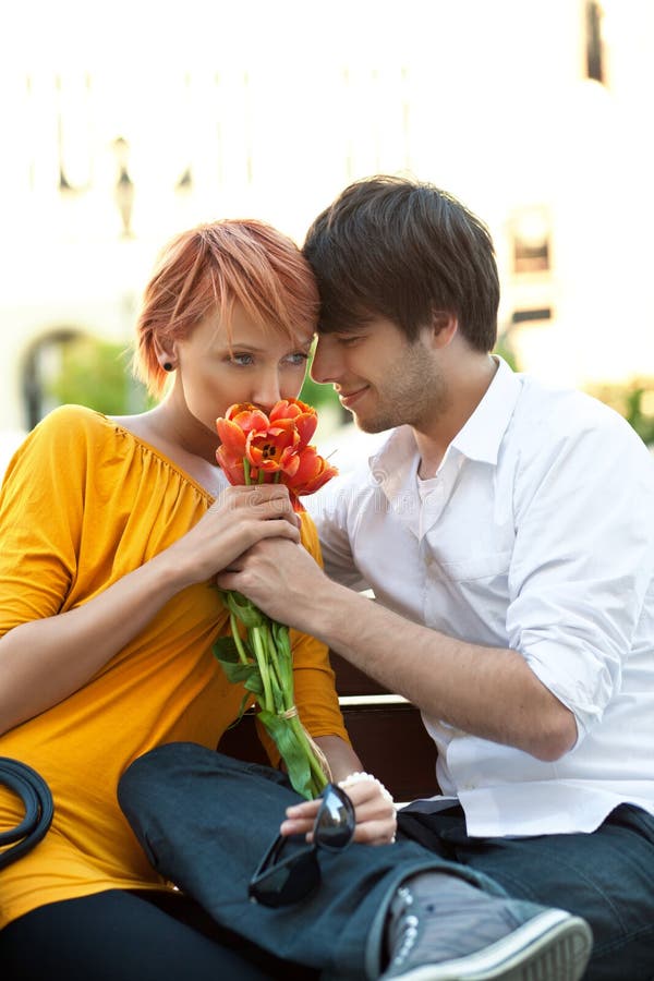 Cute couple on date stock photo. Image of dating, house - 19563458