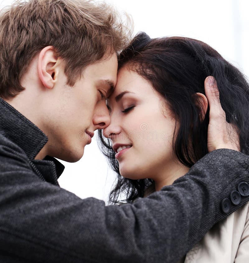 Cute Couple Having a Good Time Outside Stock Image - Image of couple ...